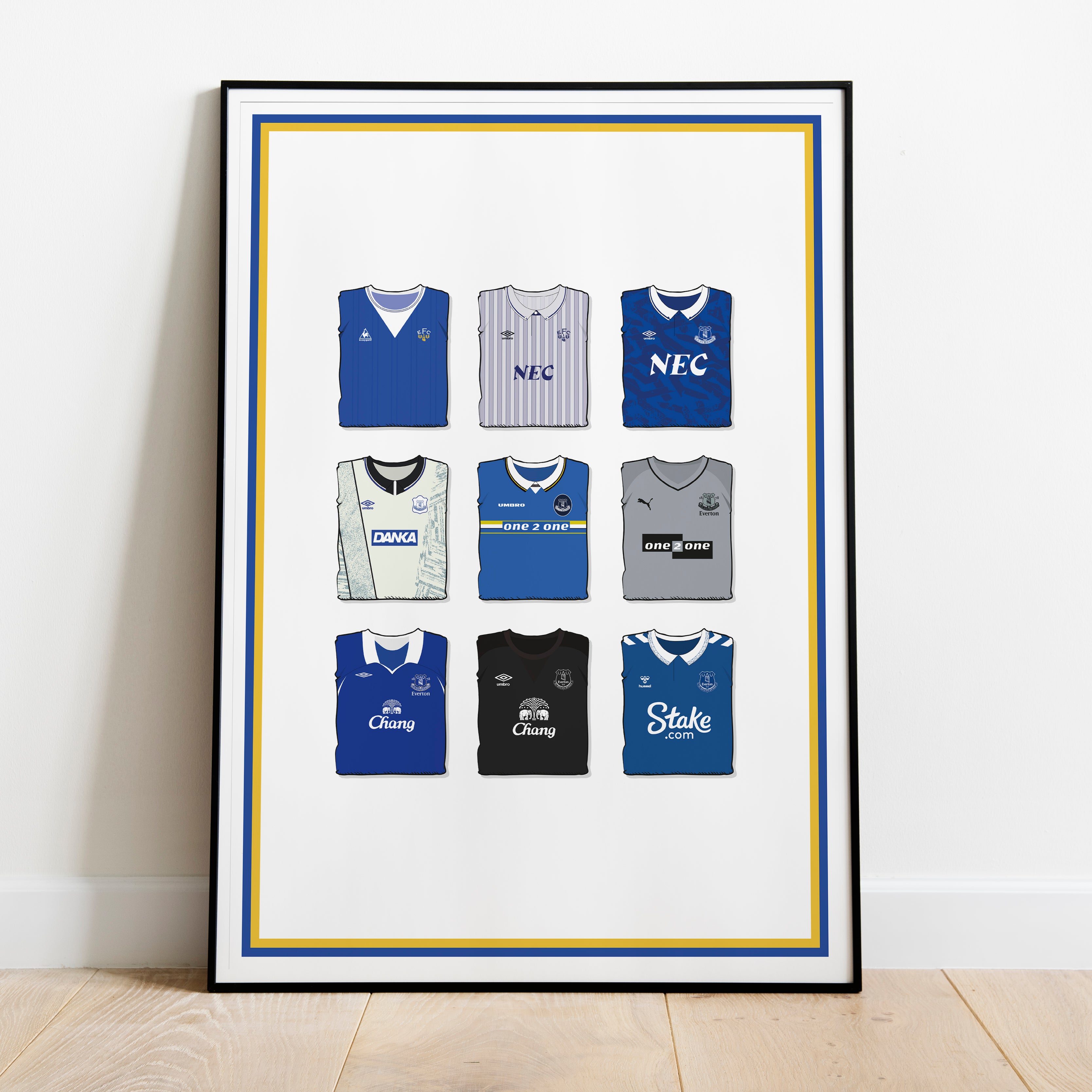 Everton Collection Heavyweight Art Print - Football Post - Perfect Gif ...