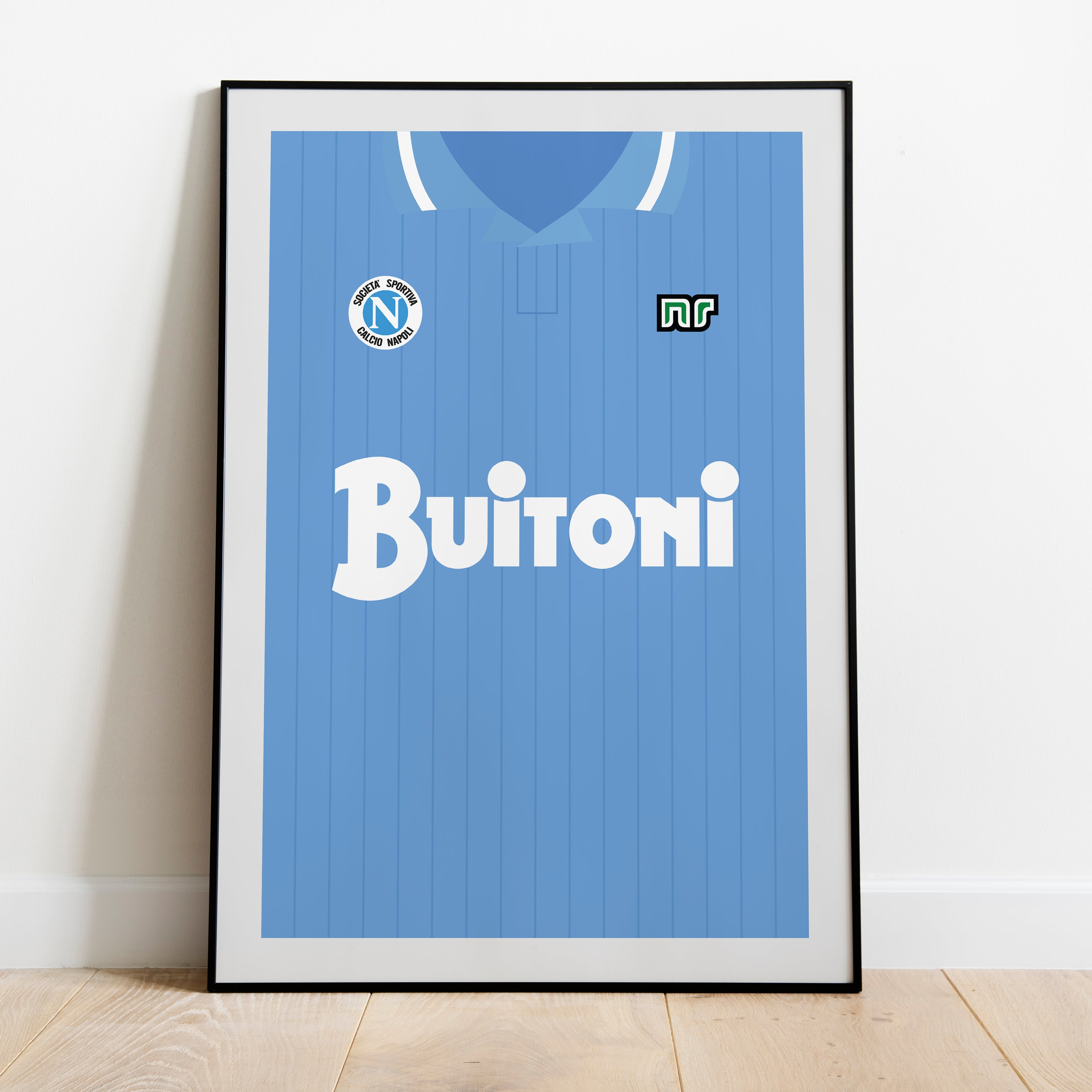 Napoli (Front) Heavyweight Art Print - Football Post - Perfect Gift ...