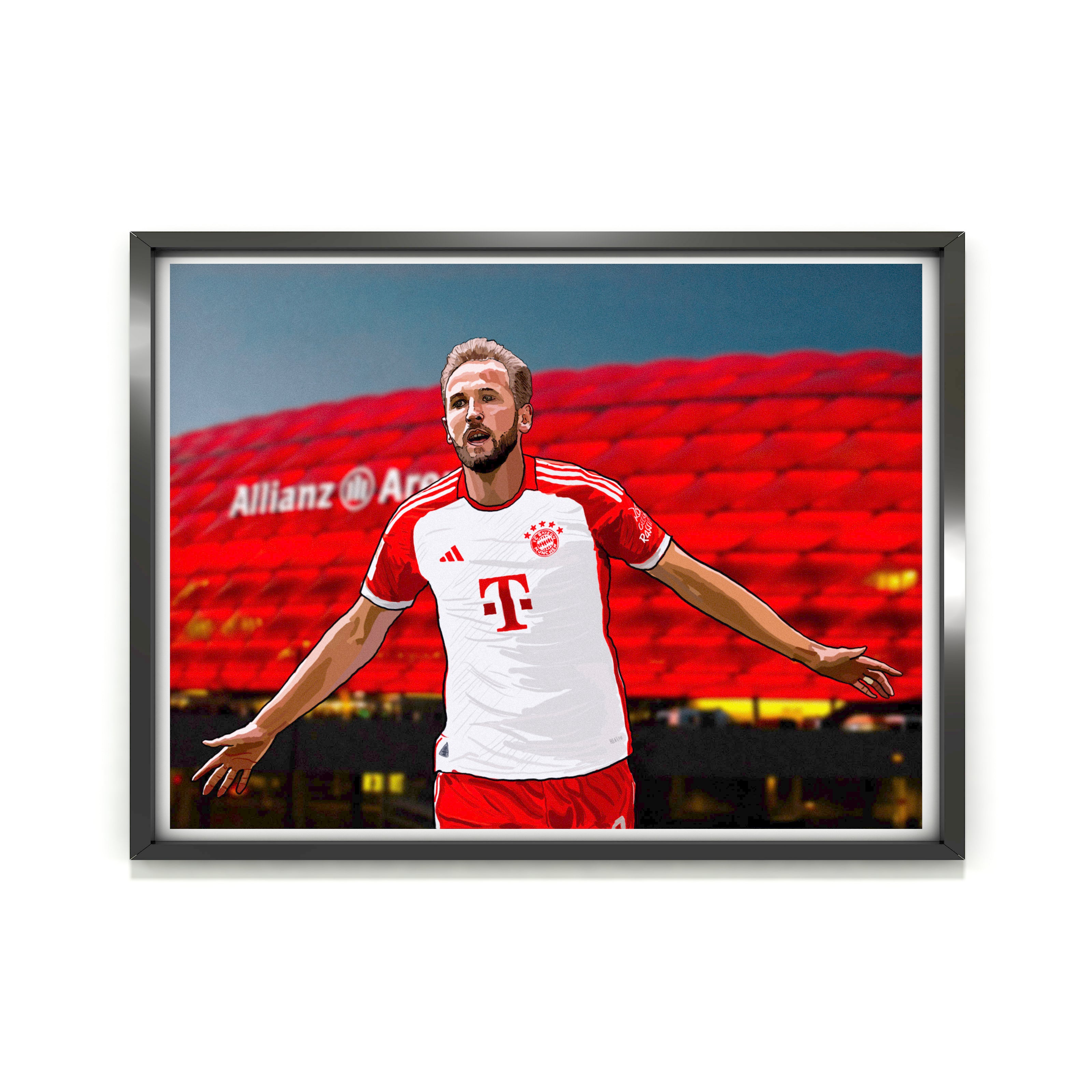 Harry Kane Bayern Munich Heavyweight Art Print - Football Post - Perfe ...