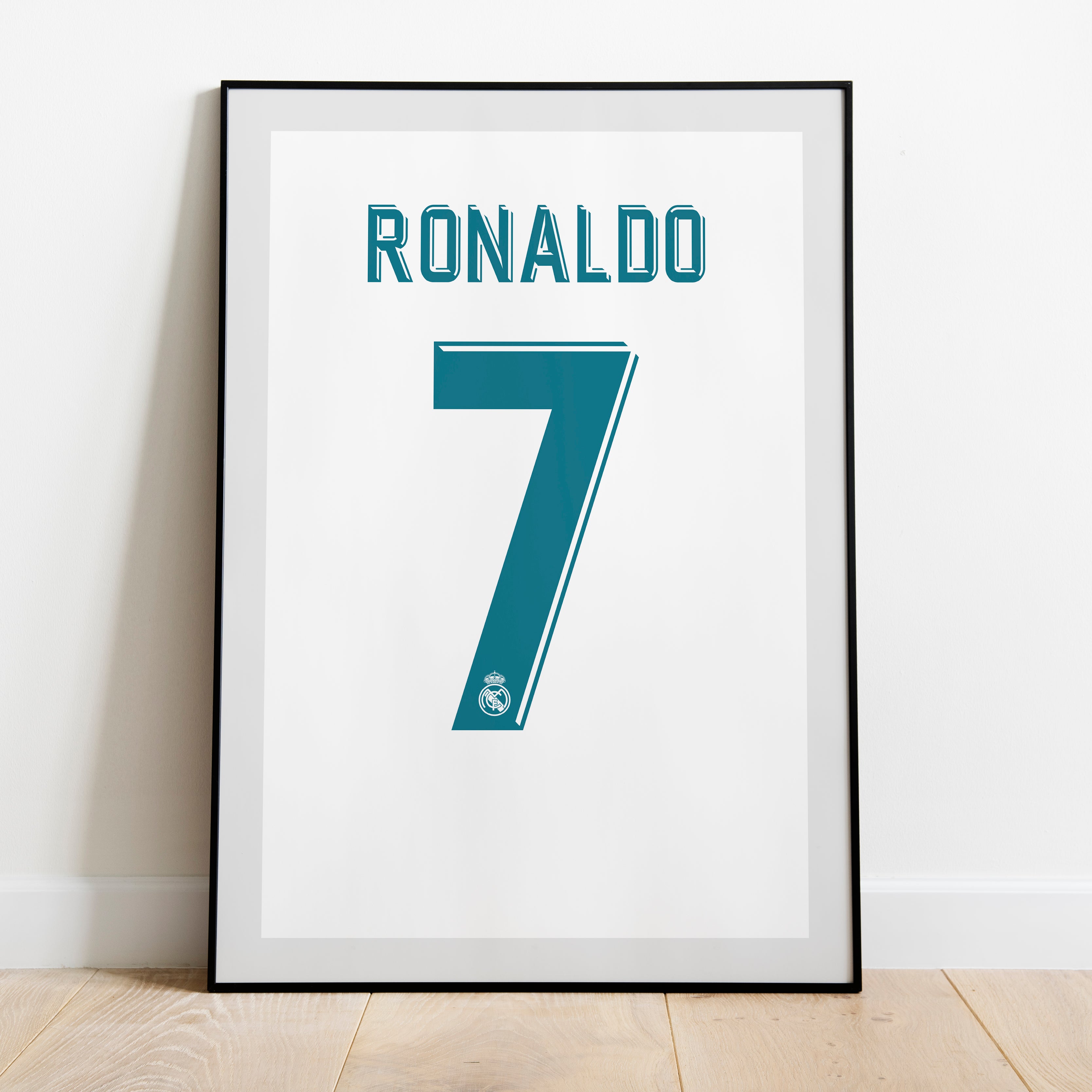 Ronaldo Real Madrid 2017/18 (Back) Heavyweight Art Print - Football Po ...